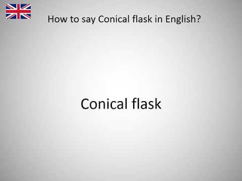 How to say Conical flask in English?