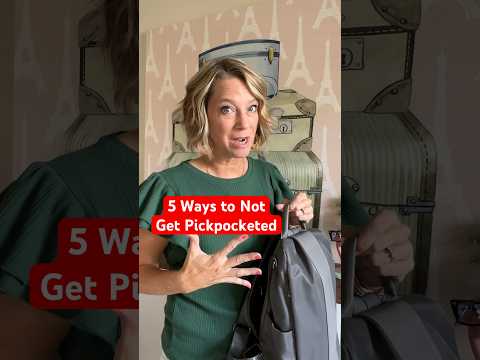 How to Not Get Pickpocketed: 5 travel essentials for anti-theft #shorts #traveltips