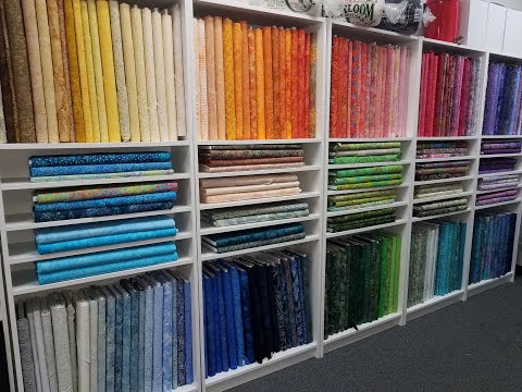 Shopping At Between Stitches Quilt Shop, Temecula, CA