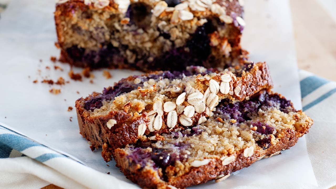 Blueberry Oat Breakfast Bread