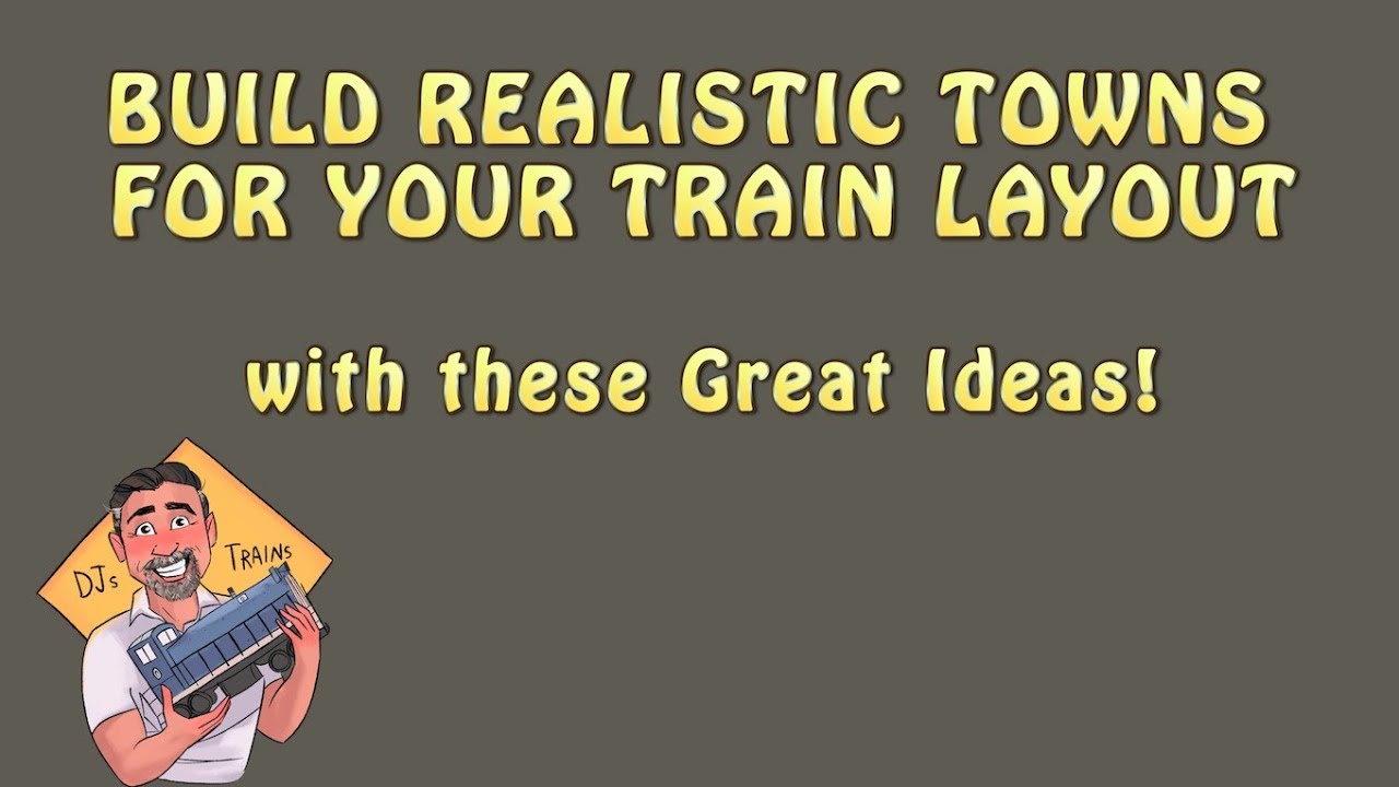 Model Railroad: Make REALISTIC Towns.  Tons of great ideas