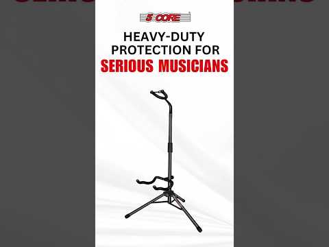 5CORE Guitar Stand Floor Adjustable Heavy Duty Tripod | Reverb