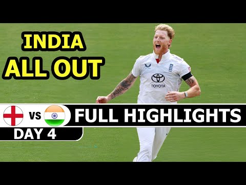 INDIA VS ENGLAND 1ST TEST DAY 4 FULL HIGHLIGHTS 2025 | IND VS ENG