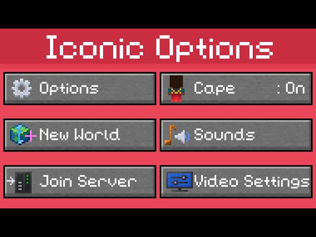 Iconic Options Minecraft Texture Pack