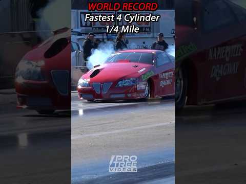 The Worlds Fastest 4 CYLINDER 1/4 Mile Pass! #dragracing