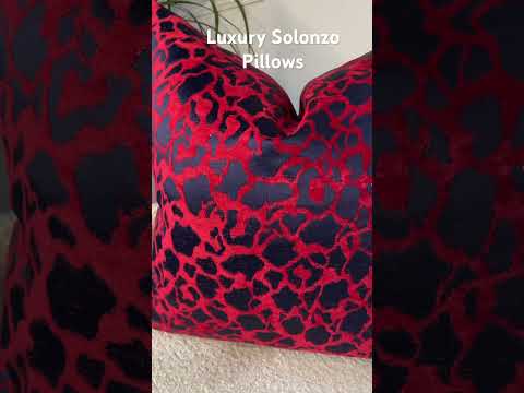 Stylish Red-Blue Leopard Print Pillow: Unveiling Elegance for Your Home! #pillow #decoration