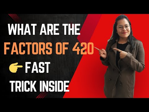 Factor of 420 in Seconds! | Quick Math Trick