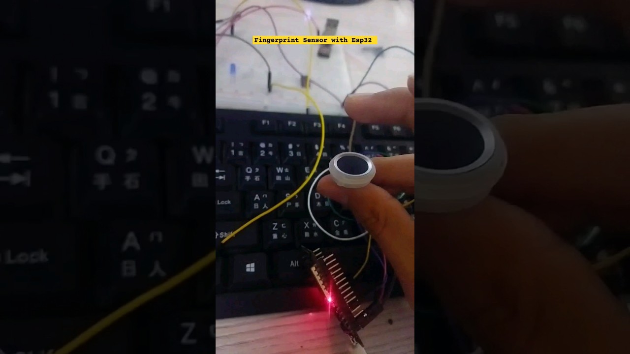 Fingerprint Sensor with Esp32 || Fingerprint security #arduino #security #fingerprint #diy #esp #fyp