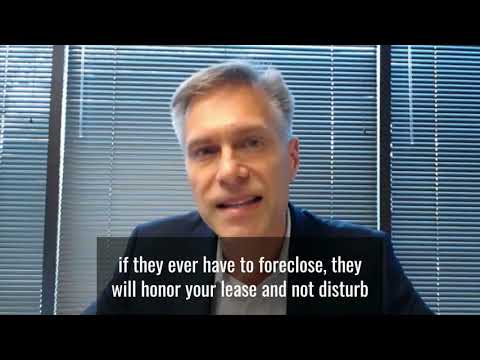 Subordination & Non-Disturbance Agreement - The One Minute Lease Clause