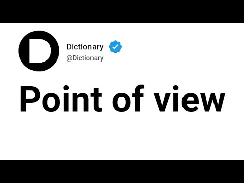 Point of view Meaning In English