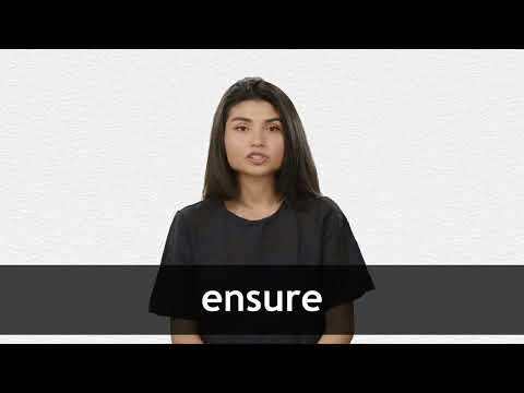 ENSURE - Definition & Translations | Collins English Dictionary