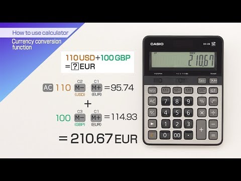 CASIO【How to use calculator Currency conversion function】