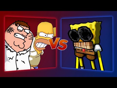 MUGEN Battle - Homer Simpson/Peter Griffin vs Spong