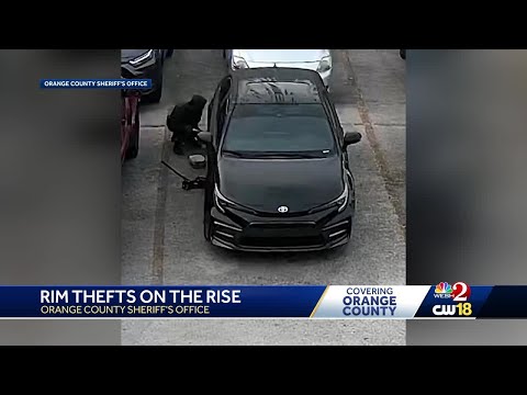 Central Florida law enforcement warns of spike in rim thefts