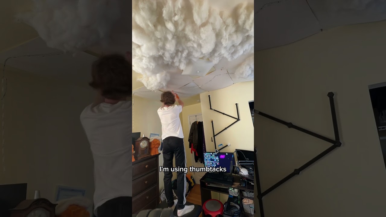 Making CLOUD LIGHTS in my room! #engineering #diy