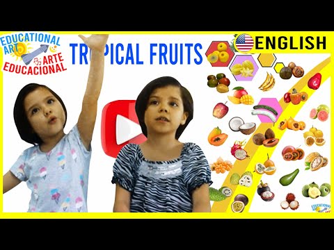 Tropical Fruits names for kids