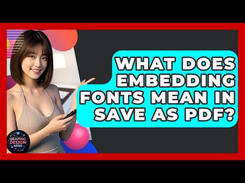 What Does Embedding Fonts Mean In Save As PDF? - Graphic Design Nerd
