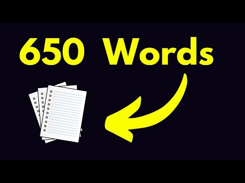 How Many Pages Is 650 Words? (YouTube Short)