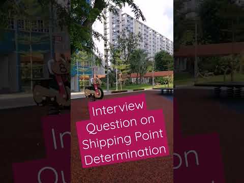 SAP MM/SD Interview Question on Shipping Point and it's determination configuration in SAP