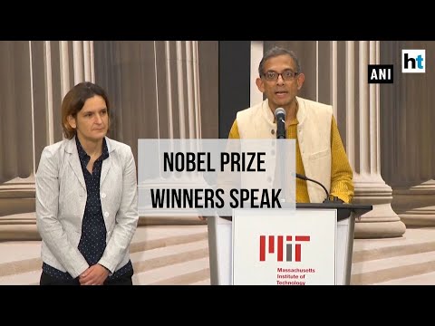 Watch: Nobel laureates Abhijit Banerjee & Esther Duflo speak on top honour