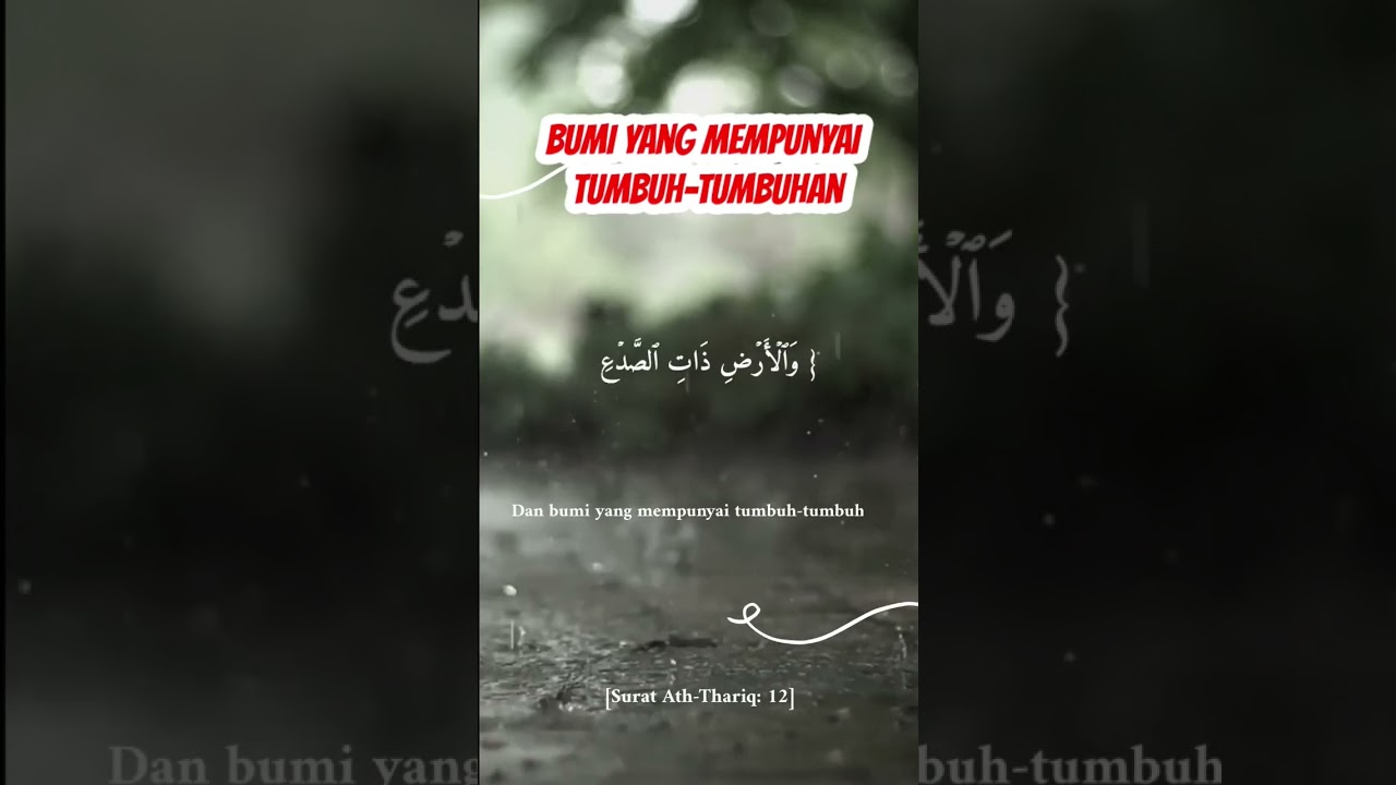 Bumi yang Mempunyai Tumbuh-tumbuhan #shortsfeed #alquran