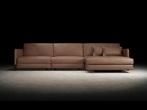Lafayette Sofa in Leather by Modloft MD804