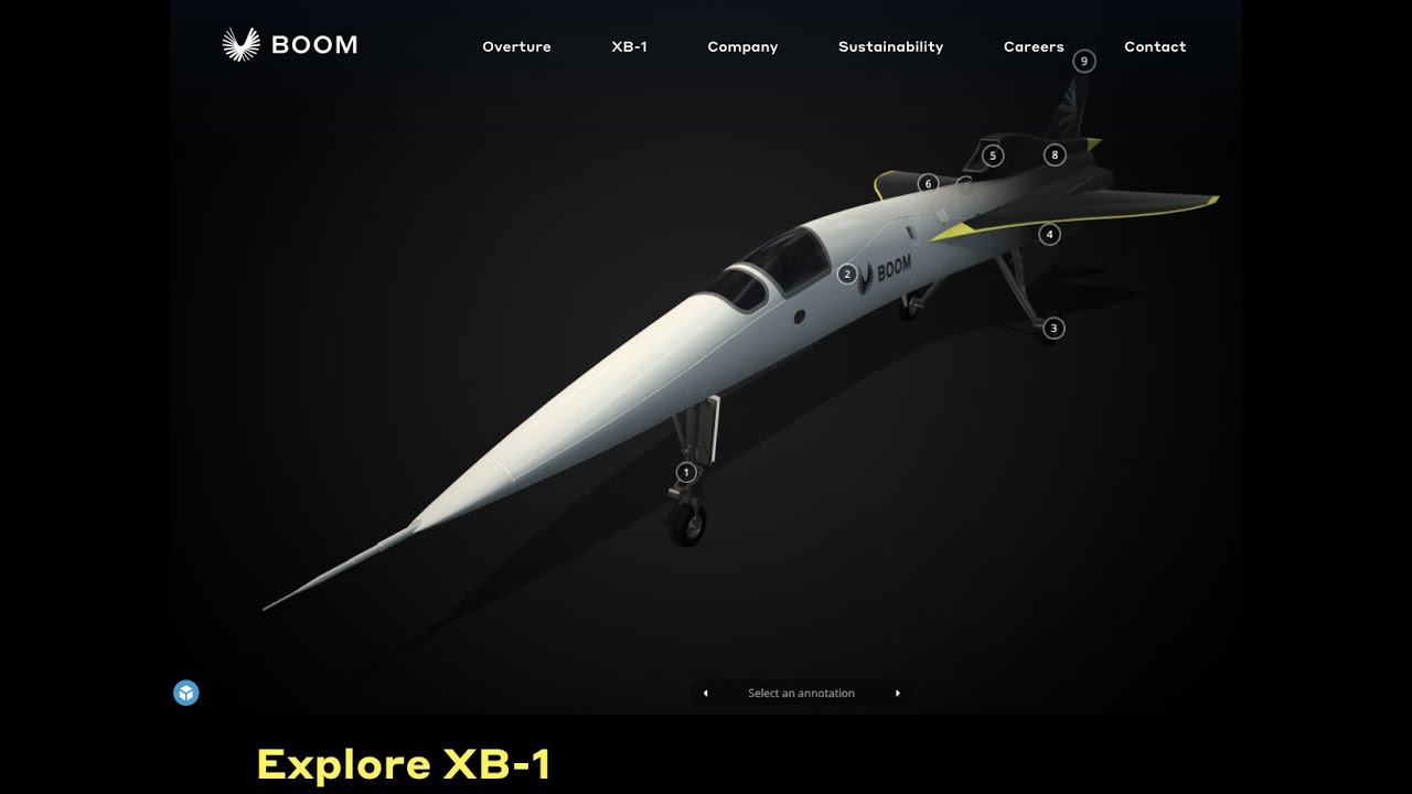 Boom Supersonic | 3D Annotated Model | Sketchfab
