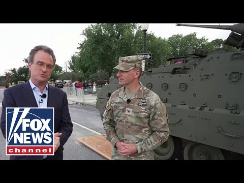 Charlie Hurt takes a tour of Army 250 parade tanks