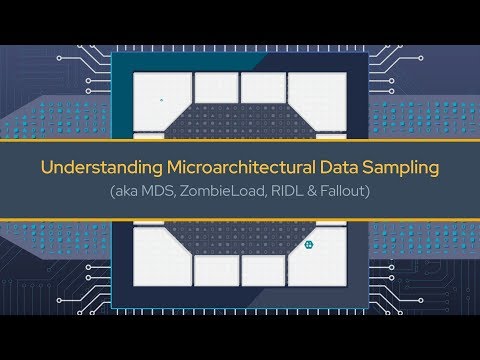 Understanding Microarchitectural Data Sampling (aka MDS, ZombieLoad, RIDL & Fallout) from Red Hat