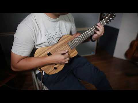Pono BE-6 Acacia Electric Guilele Guitarlele 6 String | Reverb