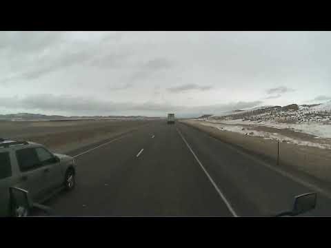 The western plateau of Wyoming Continental Divide on I-80 E. Evanston to Elk Mountain.   2016-02-14