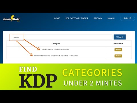 BookBolt Category Finder - Find KDP Low Content Book Categories Under 2 Minutes!