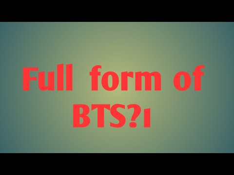 What is the full form of BTS? #video#english #full #form #bts #learning