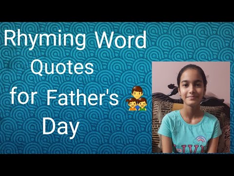 Father's Day rhyming word quotes