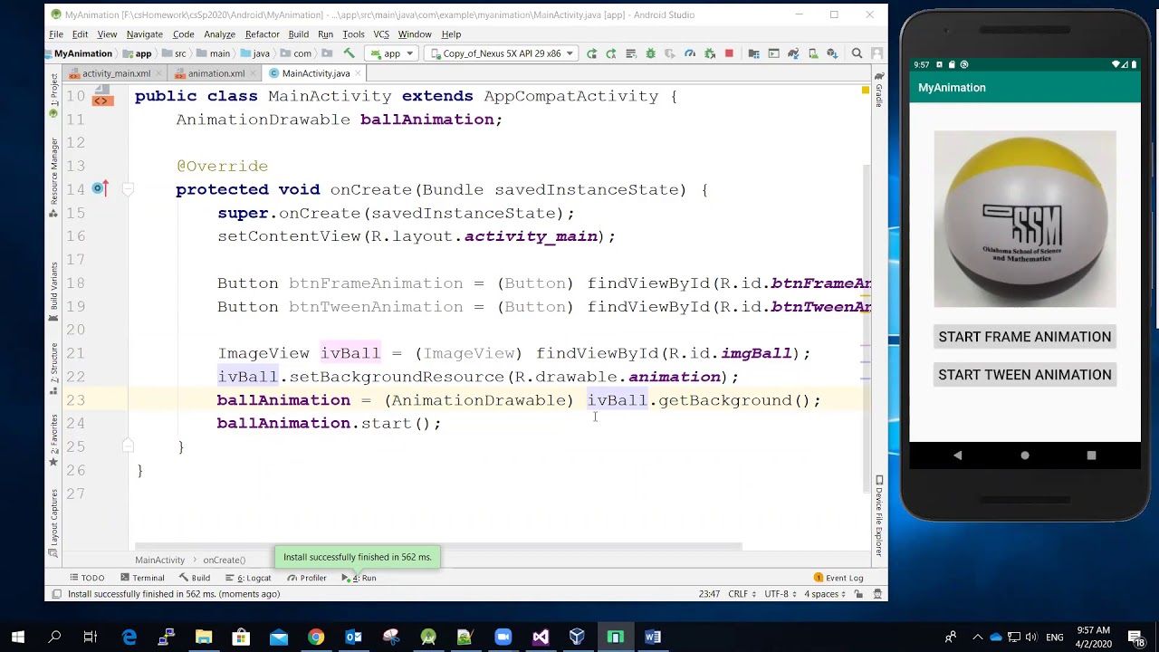 Android Frame & Tween animation app / part3 Frame Animation Coding