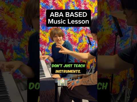 ABA-BASED Music Lesson✅🎶 #lvsportsocial #aba #rbt #music #musiclesson