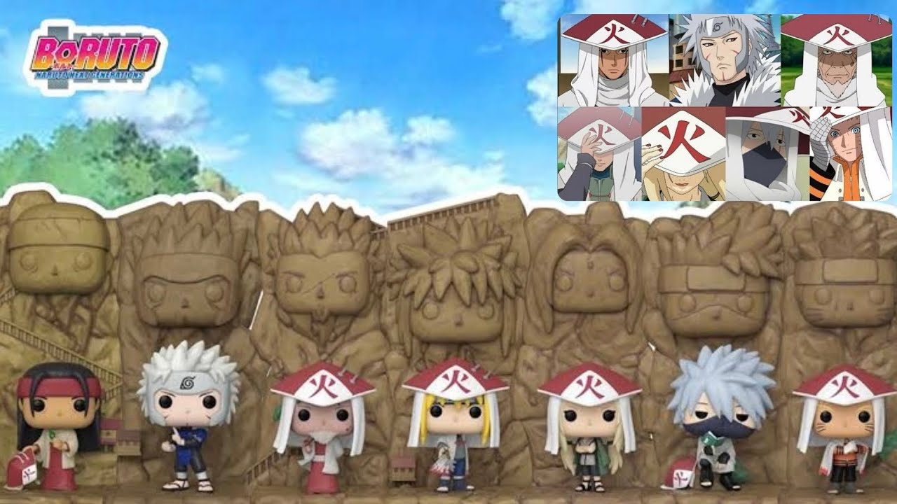 Complete Funko Pop Set of Boruto Hokage Series