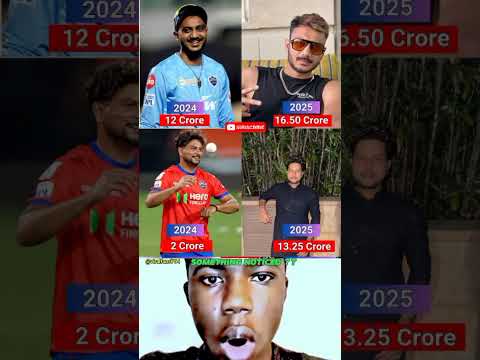 Axar Patal & Kuldeep Yadav IPL auction salary all time #ipl2025 #mdhoni2025 #ipl #ipl2025 #csk
