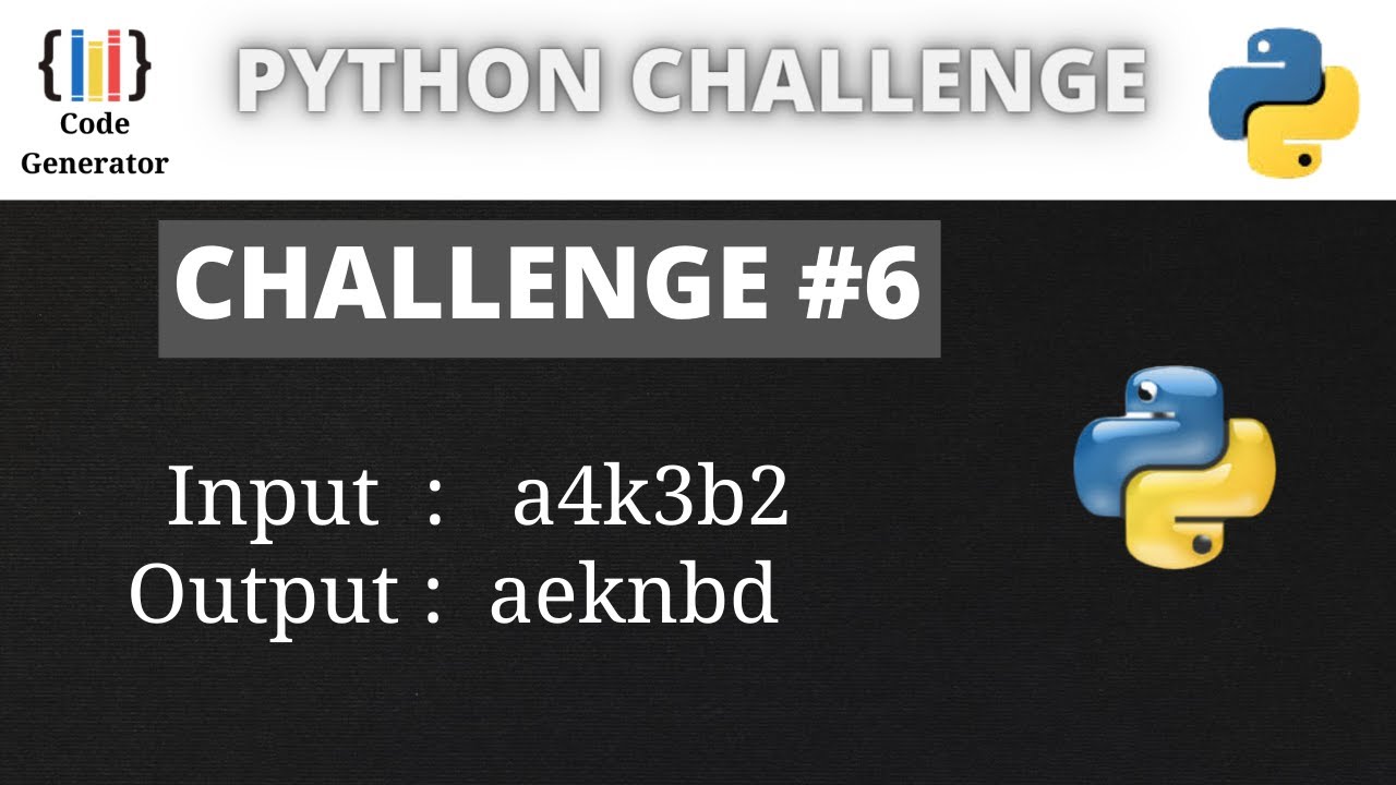 Python Challenge Program | #6