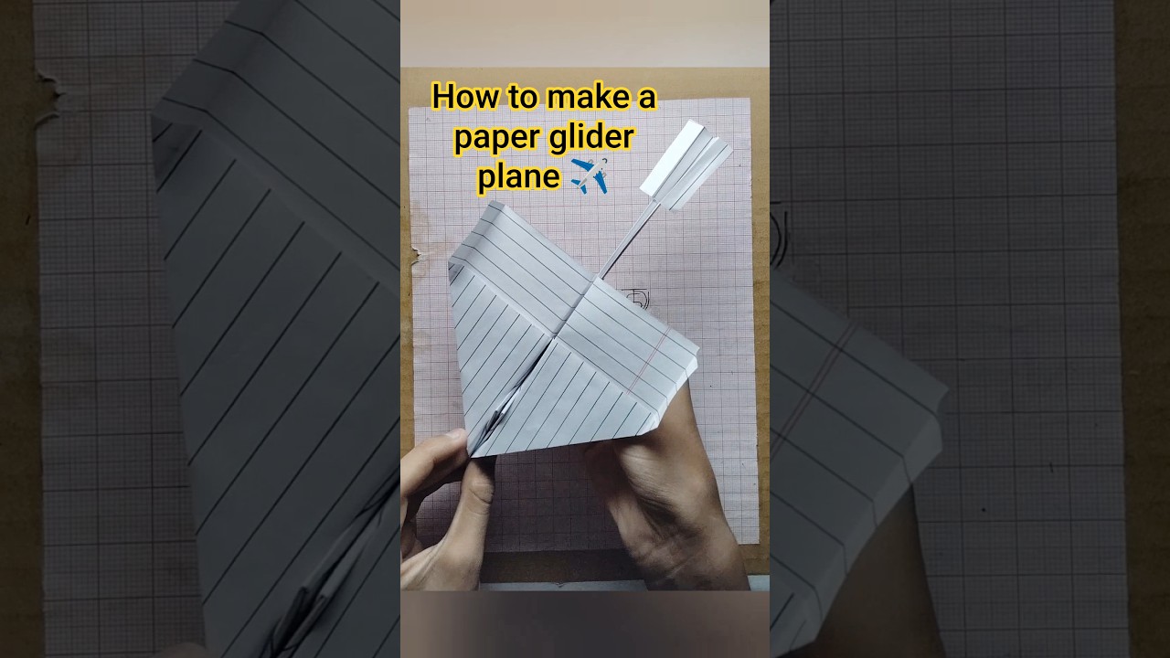 How to make paper glider plane.