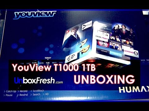 Unboxing - Humax DTR-T1000 / DTR-T1010 YouView Digital TV Recorder (1TB)