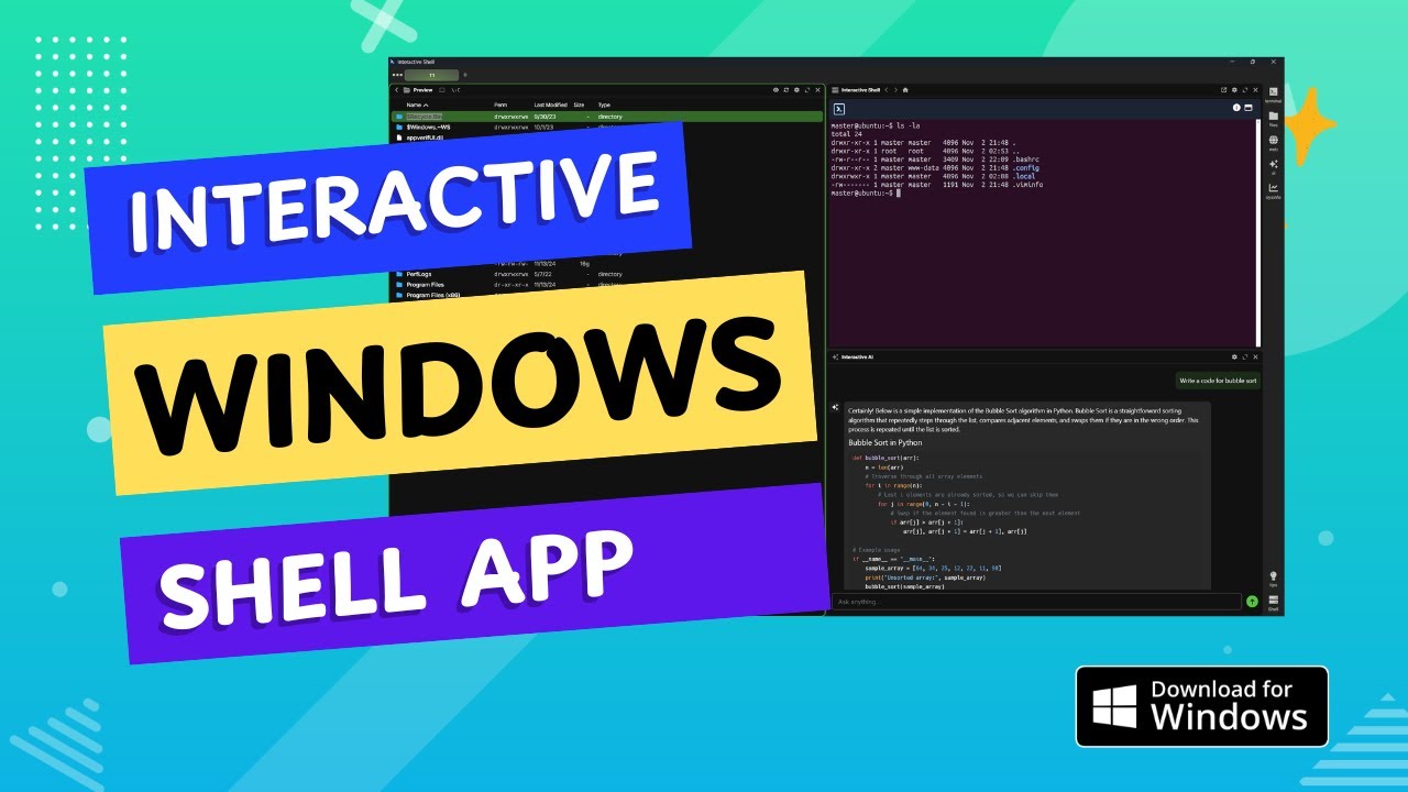 How to Install Interactive Shell Windows App? Run Linux in Windows 🔥