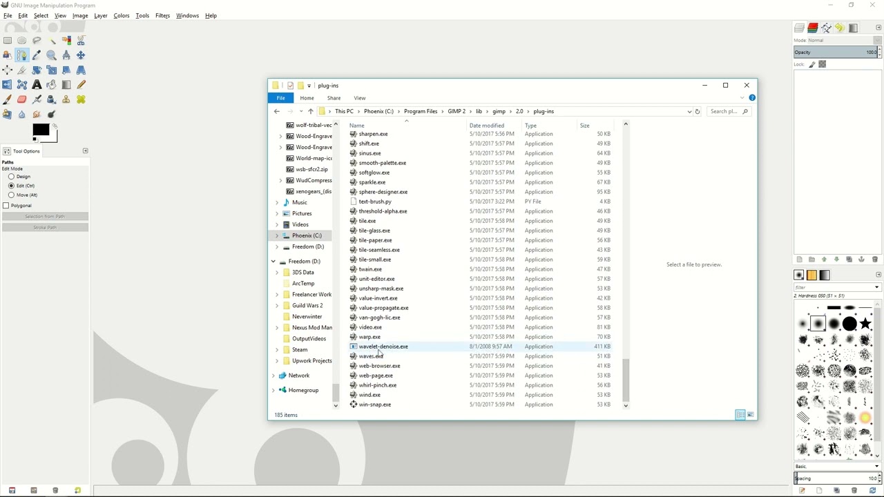 How to install scripts in GIMP |  tutorial | Installing Scripts, Plug-Ins and Brushes