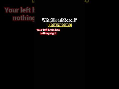 What is a **Moron** #shorts #foryou
