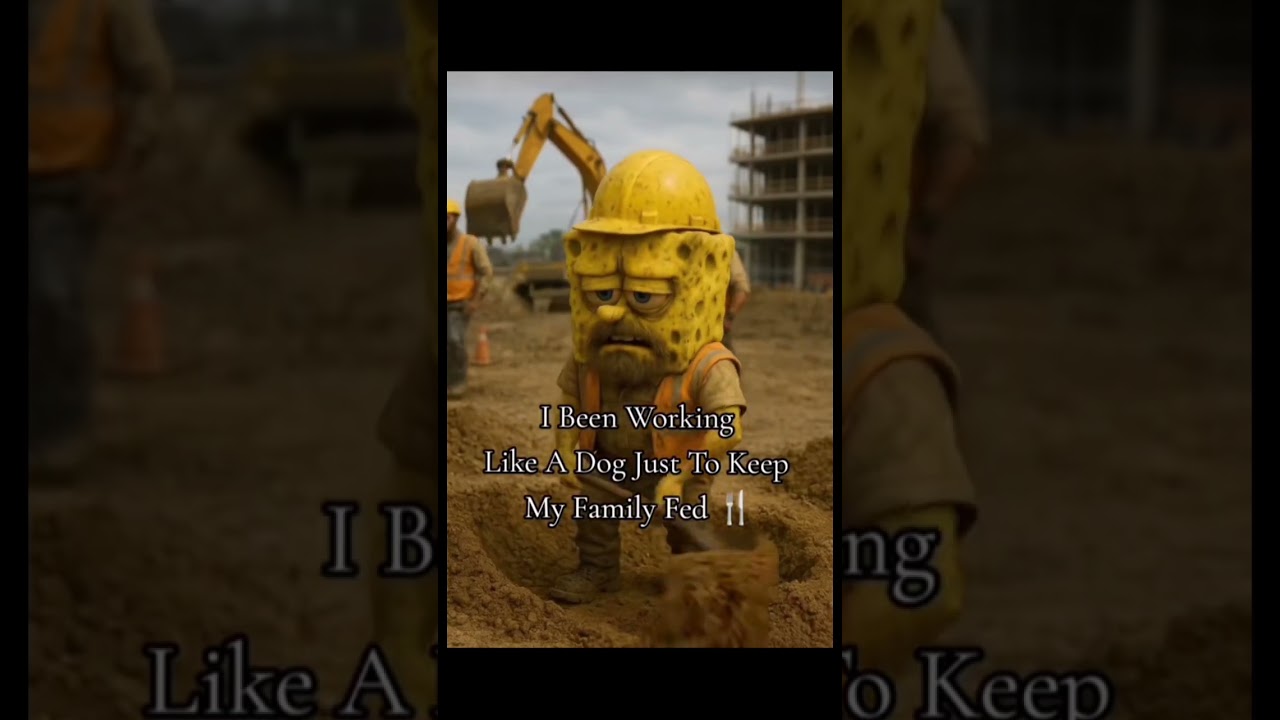 MY COLLARS BLUE BUT MY NECK IS RED #bluecollar #bluecollarworker #bluecollarworkers #spongebob #blue