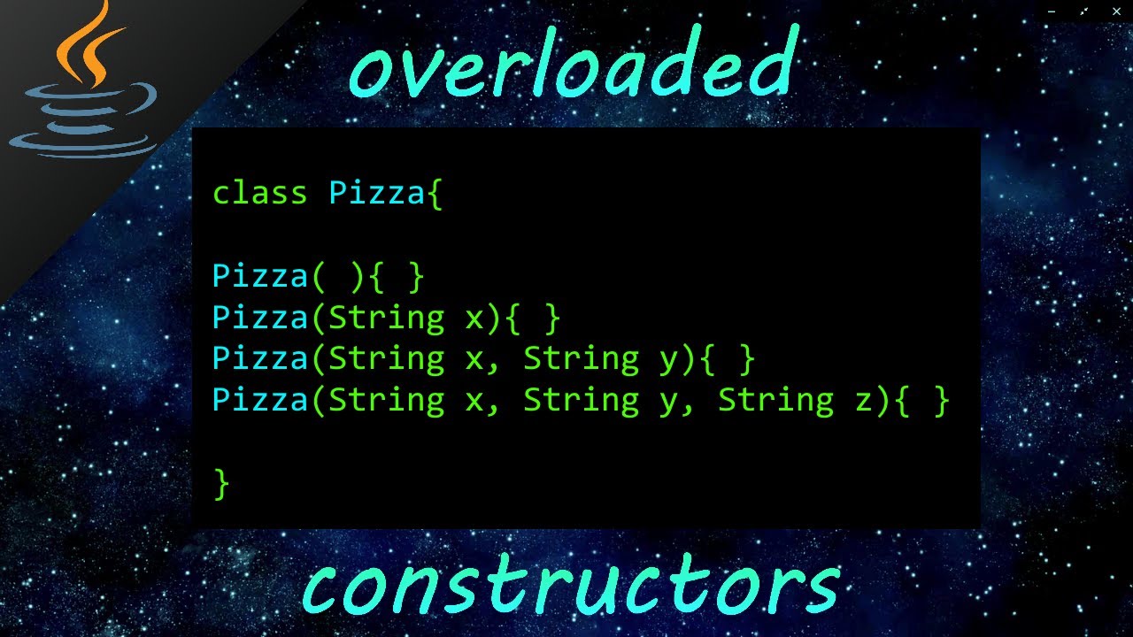 Java overloaded constructors 🍕