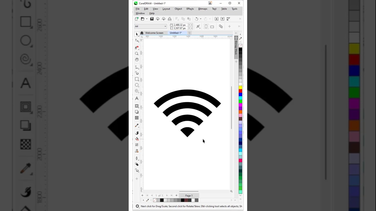 WiFi Icon Design in CorelDraw | Easy Vector Tutorial #coreldraw #graphicdesign #logo