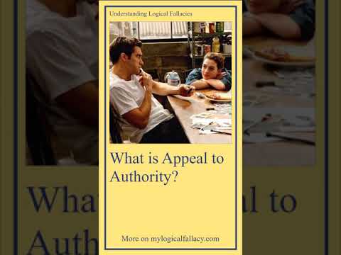 What is Appeal to Authority? [Vertical Video] - Logical Fallacy Definition and Example