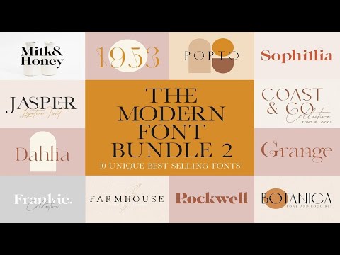 The Modern Font Bundle Vol. 2 Font Free Download