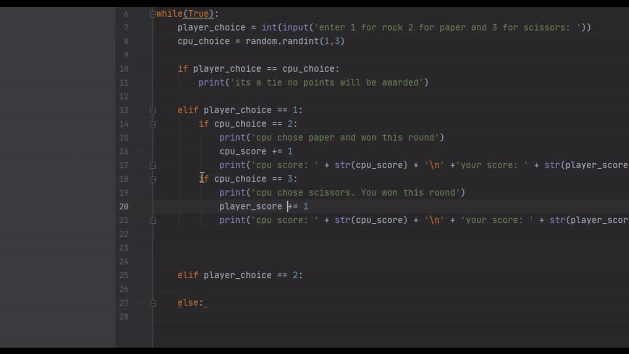 Python - Rock Paper Scissors Game